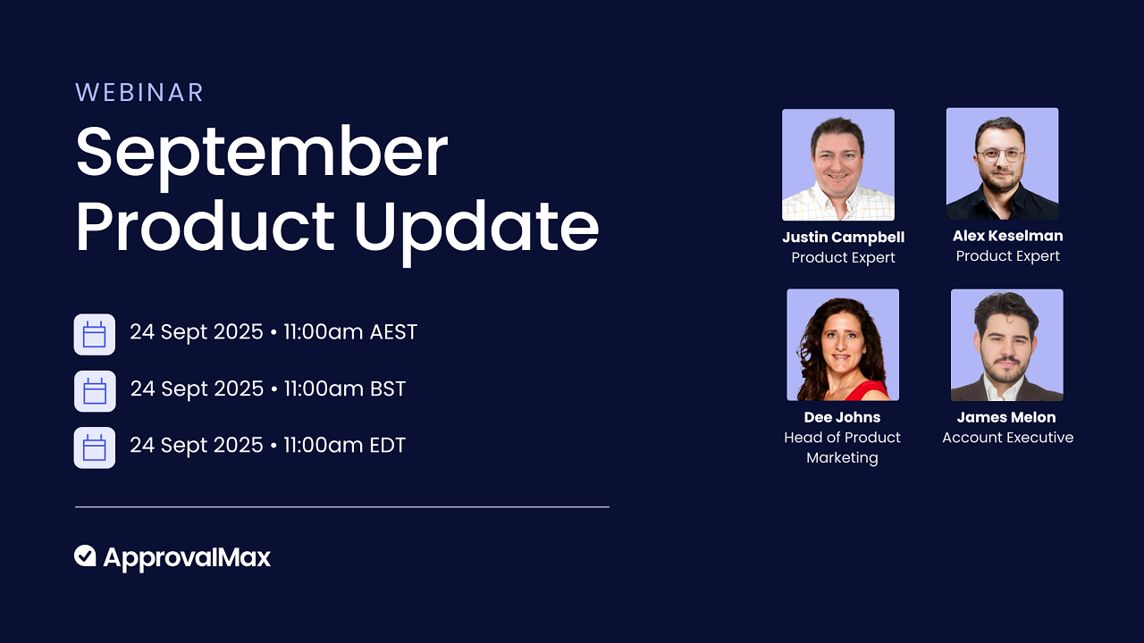 Webinars | ApprovalMax